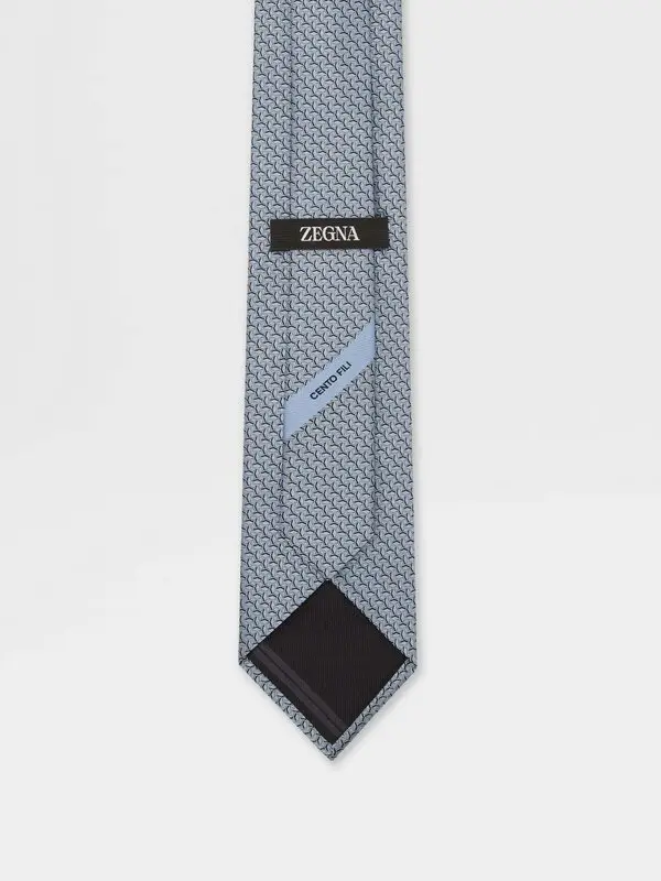 Zegna Geometric Jacquard Neck Tie