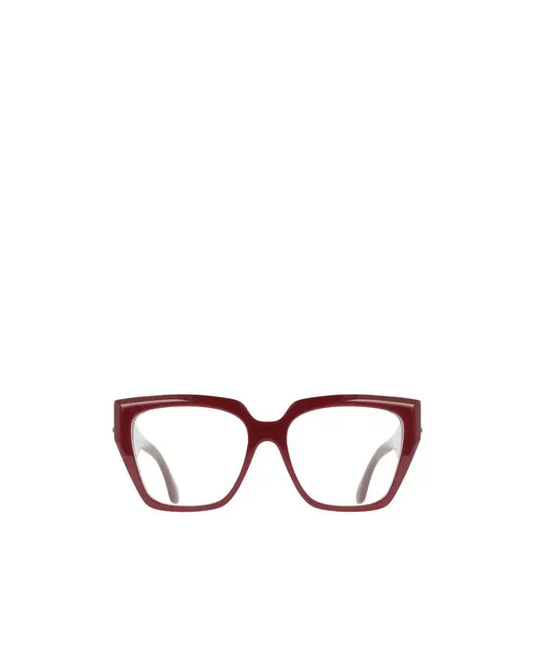 FERRAGAMO Square Frame Optical Glasses - Red Wine