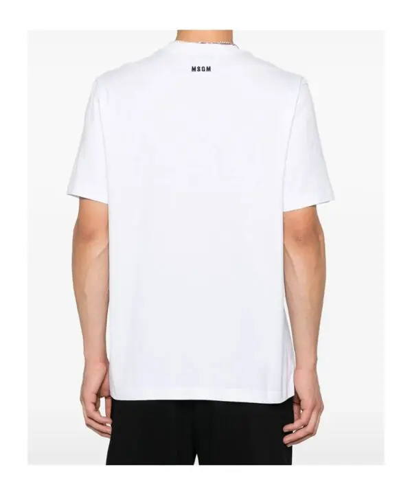 MSGM Follow The Rabbit' Quotes Jersey T-shirt