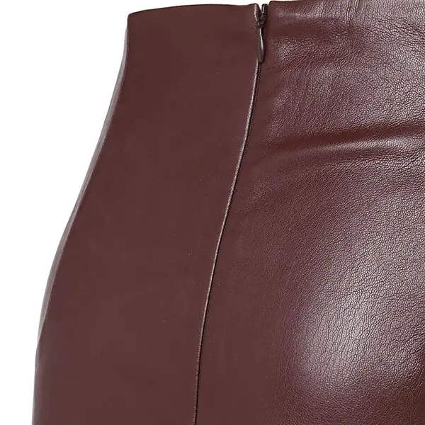Nanushka Twist-front Faux Leather Maxi Skirt