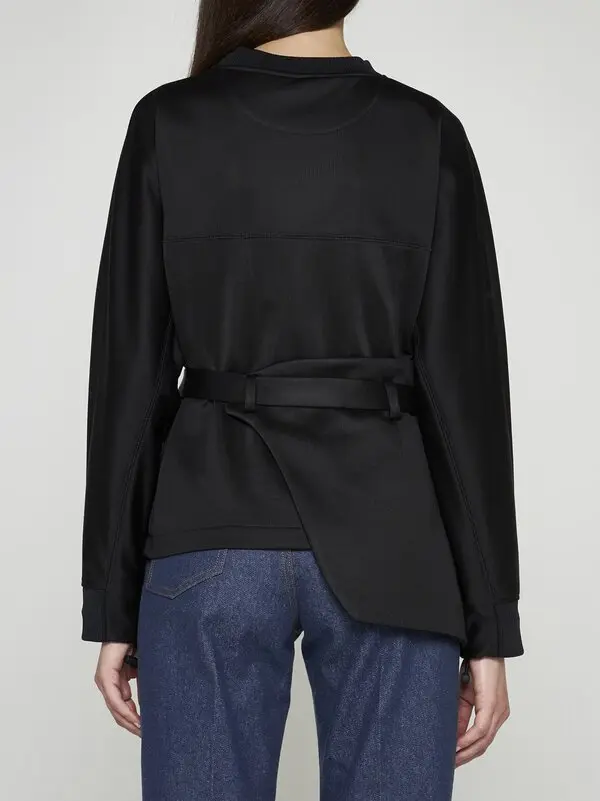 Fendi O'lock Buckle Jersey Sweatshirt