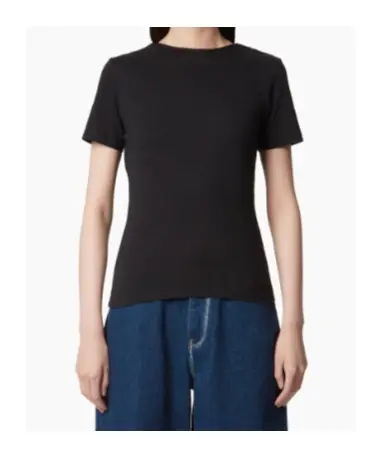 Nina Ricci Slim Fit Draped Back T-shirt - Black