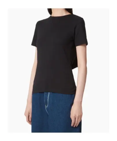 Nina Ricci Slim Fit Draped Back T-shirt - Black