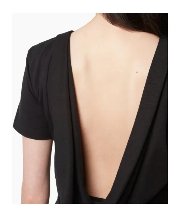 Nina Ricci Slim Fit Draped Back T-shirt - Black