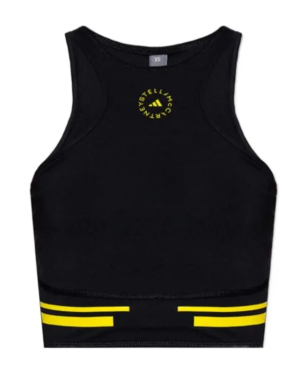 Adidas By Stella McCartney True Pace Crop Top - Black