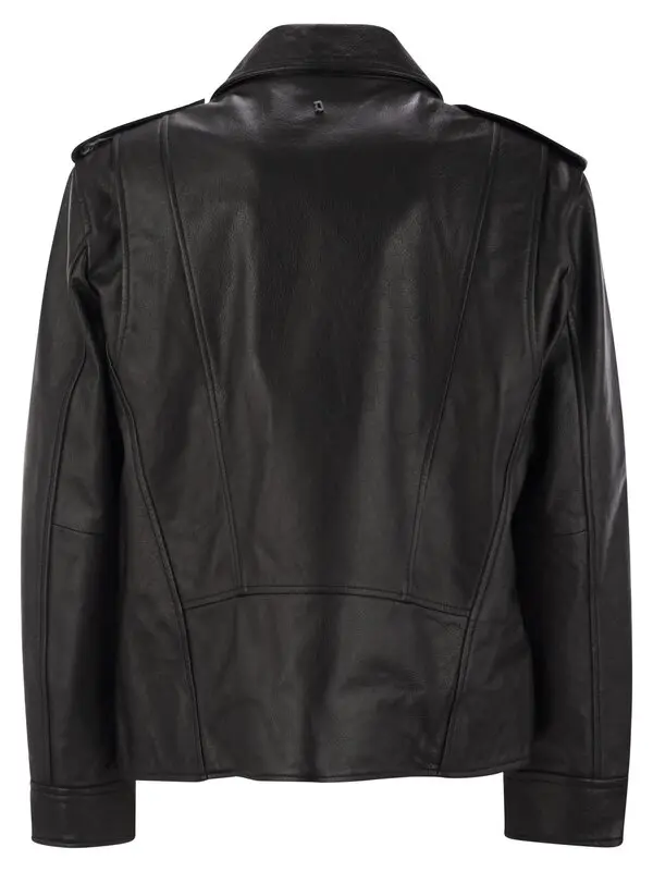 DONDUP Nappa Leather Biker Jacket
