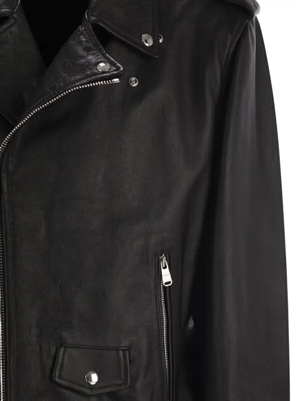 DONDUP Nappa Leather Biker Jacket