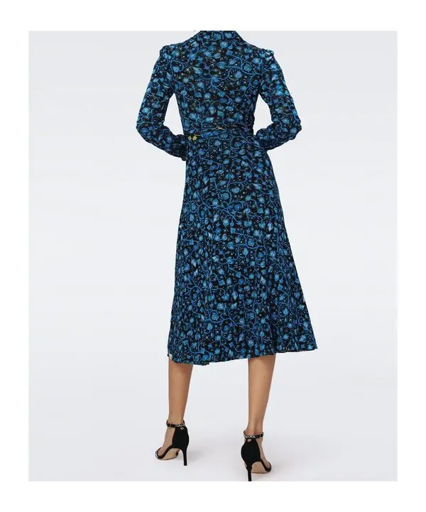 Diane Von Furstenberg Double-sided Mesh Wrap Dress
