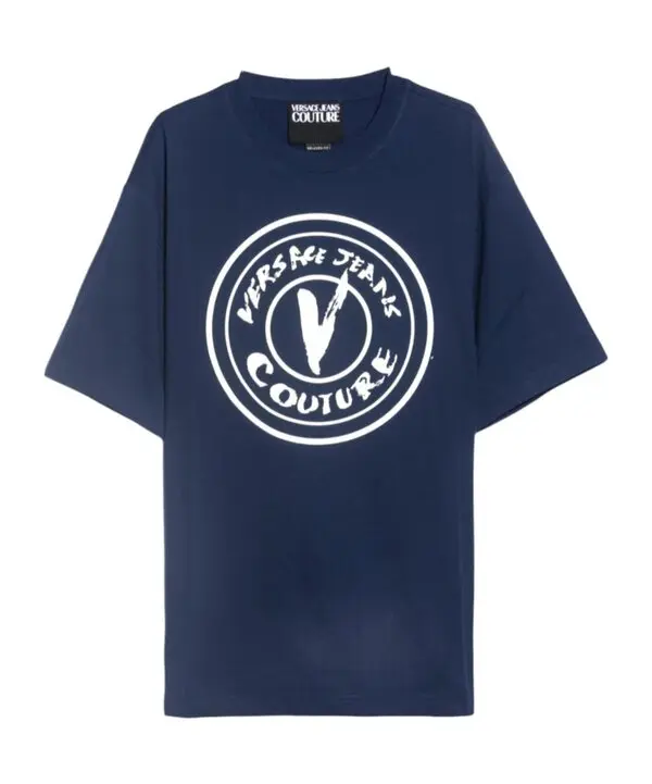 Versace Logo-print T-shirt - Blue