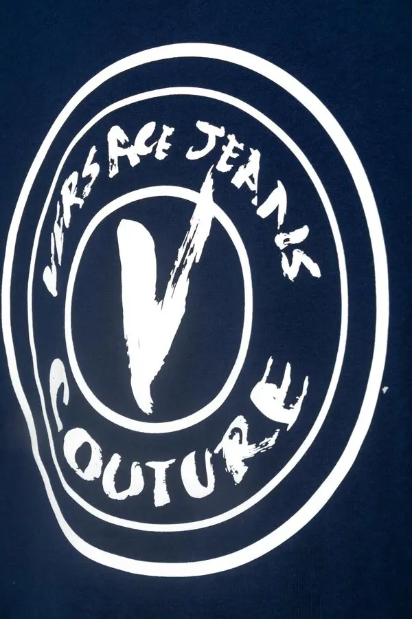 Versace Logo-print T-shirt - Blue