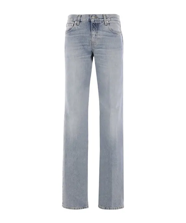 HAIKURE Five-pocket Denim Trousers - Gray