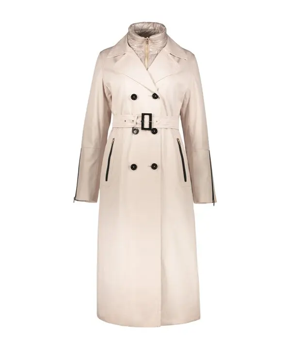Herno Double-breasted High-neck Trench Coat