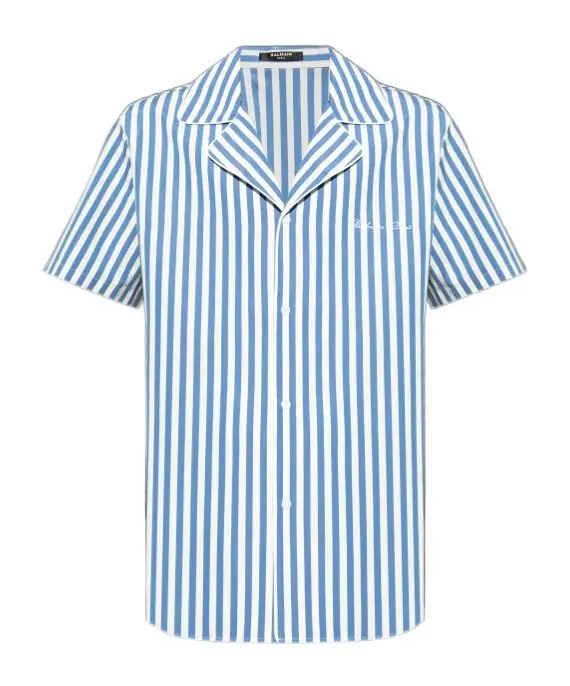 Balmain Short-sleeved Striped Pyjama Shirt
