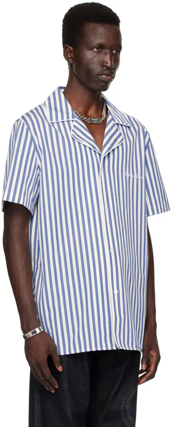 Balmain Short-sleeved Striped Pyjama Shirt