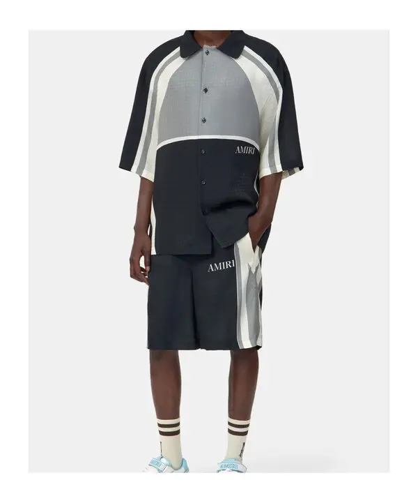 Amiri Panel Buttoned Shirt - Black