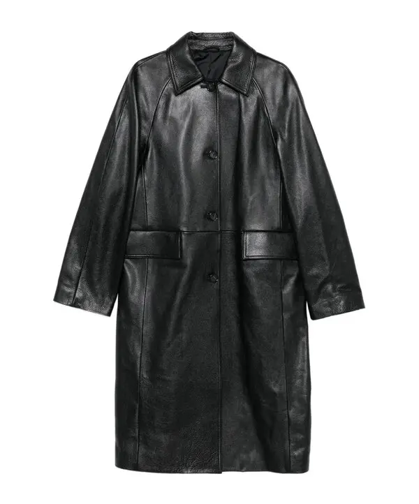 TOTEME Long-sleeved Leather Coat