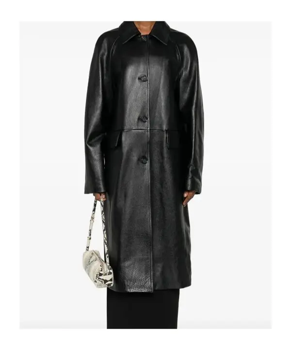 TOTEME Long-sleeved Leather Coat