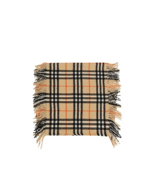 Burberry Checked Fringed-edge Scarf