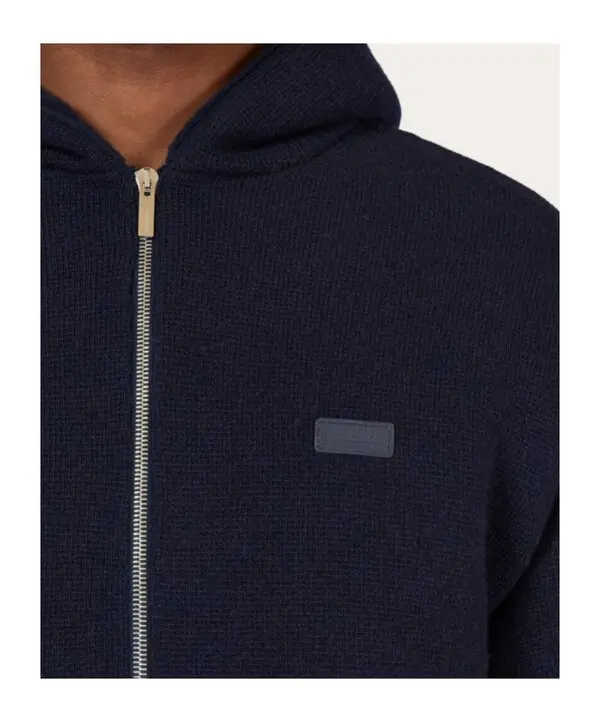 FERRAGAMO Wool Blouson With Milano Stitch And Hood