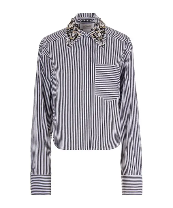 Sportmax Striped Embellished Shirt