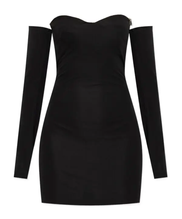 Dsquared2 Off-shoulder Mini Dress With Embellished Neckline