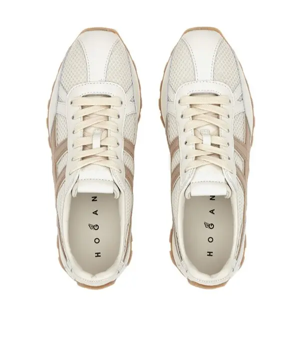 Hogan Logo-embossed Low Top Sneakers - White