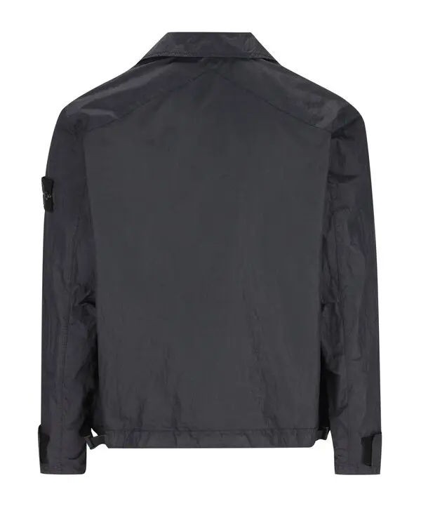 Stone Island Zip-pocket Overshirt Jacket - Blue