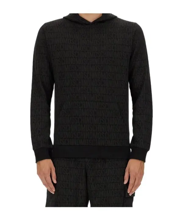 Moschino Long Sleeve Hooded Sweatshirt