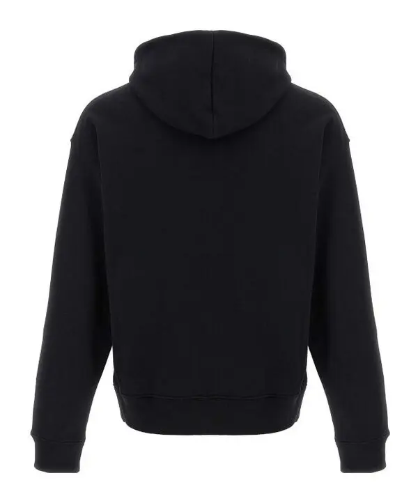 Moschino Teddy Bear Logo Long Sleeve Hoodie - Black