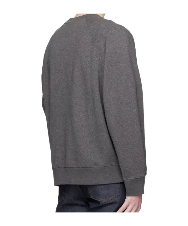 Maison Kitsuné Bold Fox Head Patch Crewneck Sweatshirt - Black