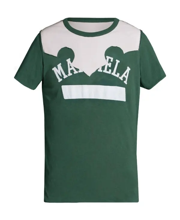 MAISON MARGIELA Distressed Crewneck T-shirt - Green