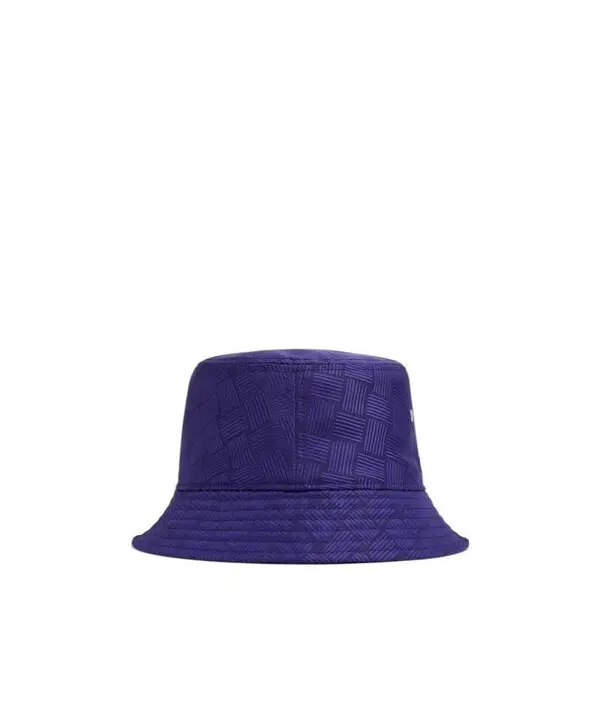 Bottega Veneta Jacquard Intreccio Pattern Bucket Hat - Blue
