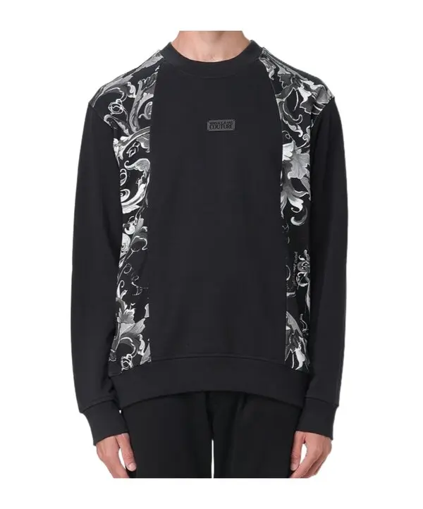 Versace Long Sleeve Sweatshirt With Floral Print
