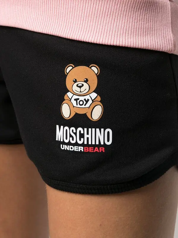 Moschino Underbear Logo Sports Shorts - Black