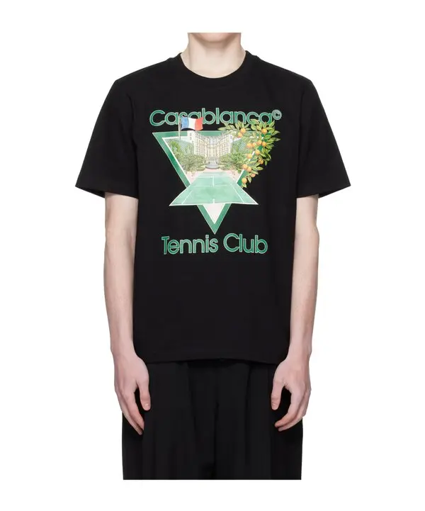 Casablanca Logo Crew Neck T-shirt