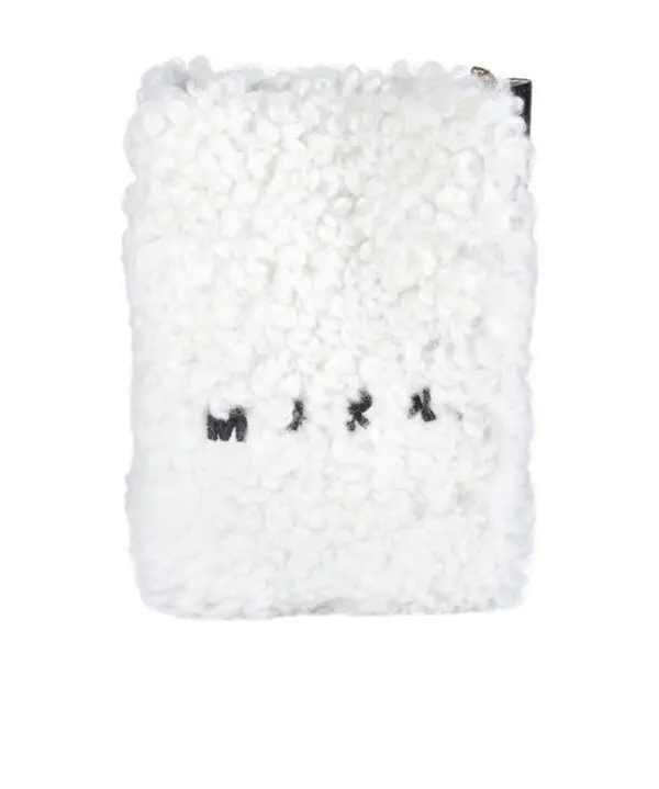 Marni Brushed Crossbody Bag - White