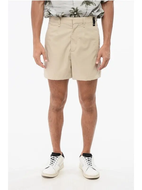 Fendi Logo Patch Bermuda Shorts