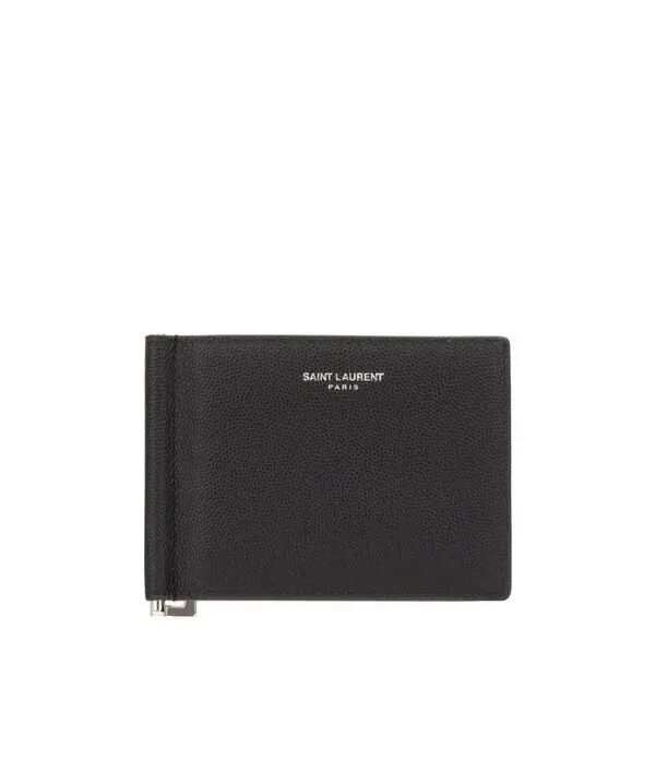 Saint Laurent Bill Clip Wallet - Black