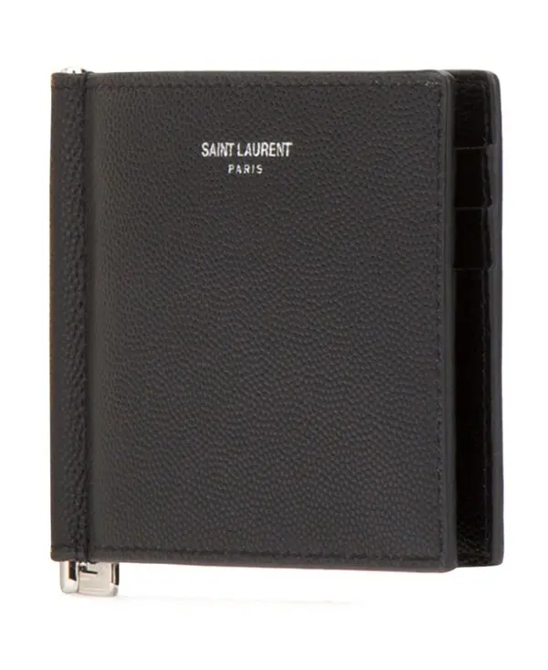 Saint Laurent Bill Clip Wallet - Black
