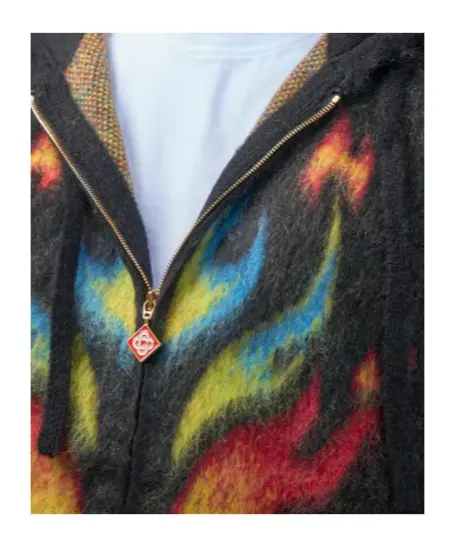 Casablanca Flame Laurel Zip Hoodie
