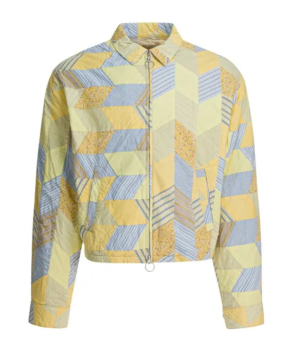 Kapital Patchwork Zip-up Jacket - Yellow