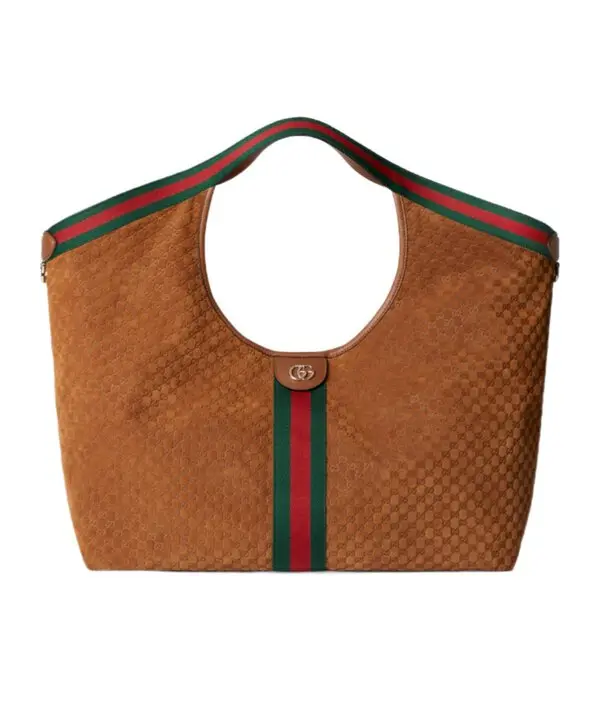 Gucci Giglio Large Tote Bag - Brown