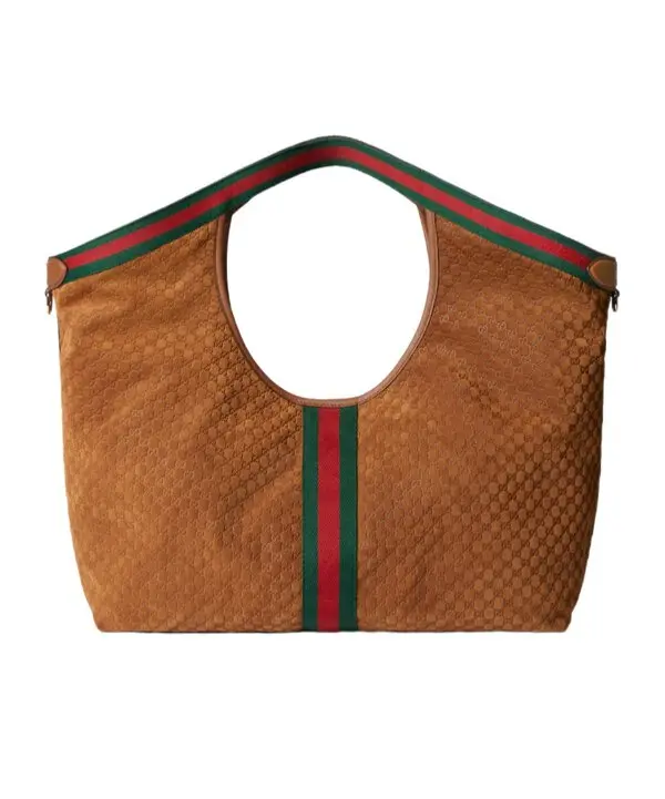 Gucci Giglio Large Tote Bag - Brown