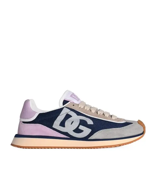 Dolce & Gabbana Logo Printed Low-top Sneakers - Multicolor