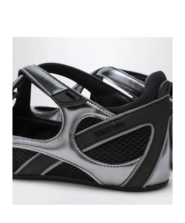 Attico Floor 01 Round-toe Ballerina Flats - Black