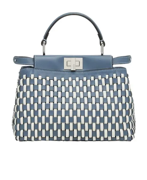 Fendi Peekaboo Mini Tote Bag - Gray