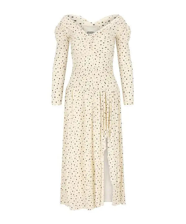 Isabel Marant Étoile X Giovana Off-shoulder Slit Detailed Dress