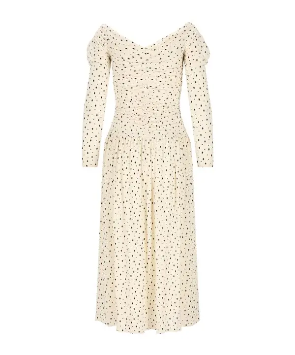 Isabel Marant Étoile X Giovana Off-shoulder Slit Detailed Dress