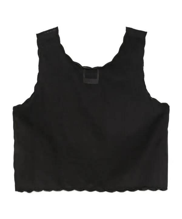 FORTE_FORTE Scallop Trim Tank Top