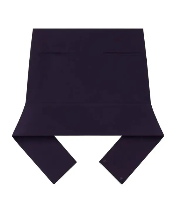 COURREGES Courrèges Belted Mini Skirt - Navy Blue
